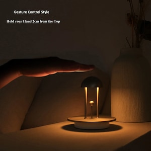 Tubicen Gesture Control Night Light, 2000mah Battery Table Lamp, LED ...