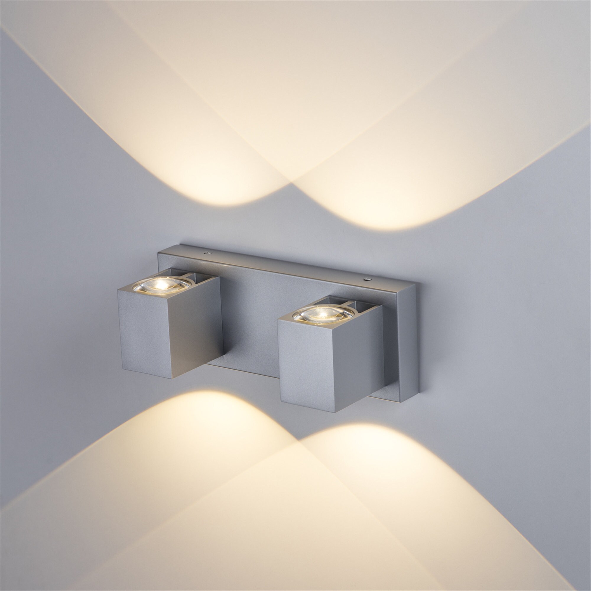 Dimmable LED Wall Lamp 2-lights Wall Sconce Light up Down | Etsy