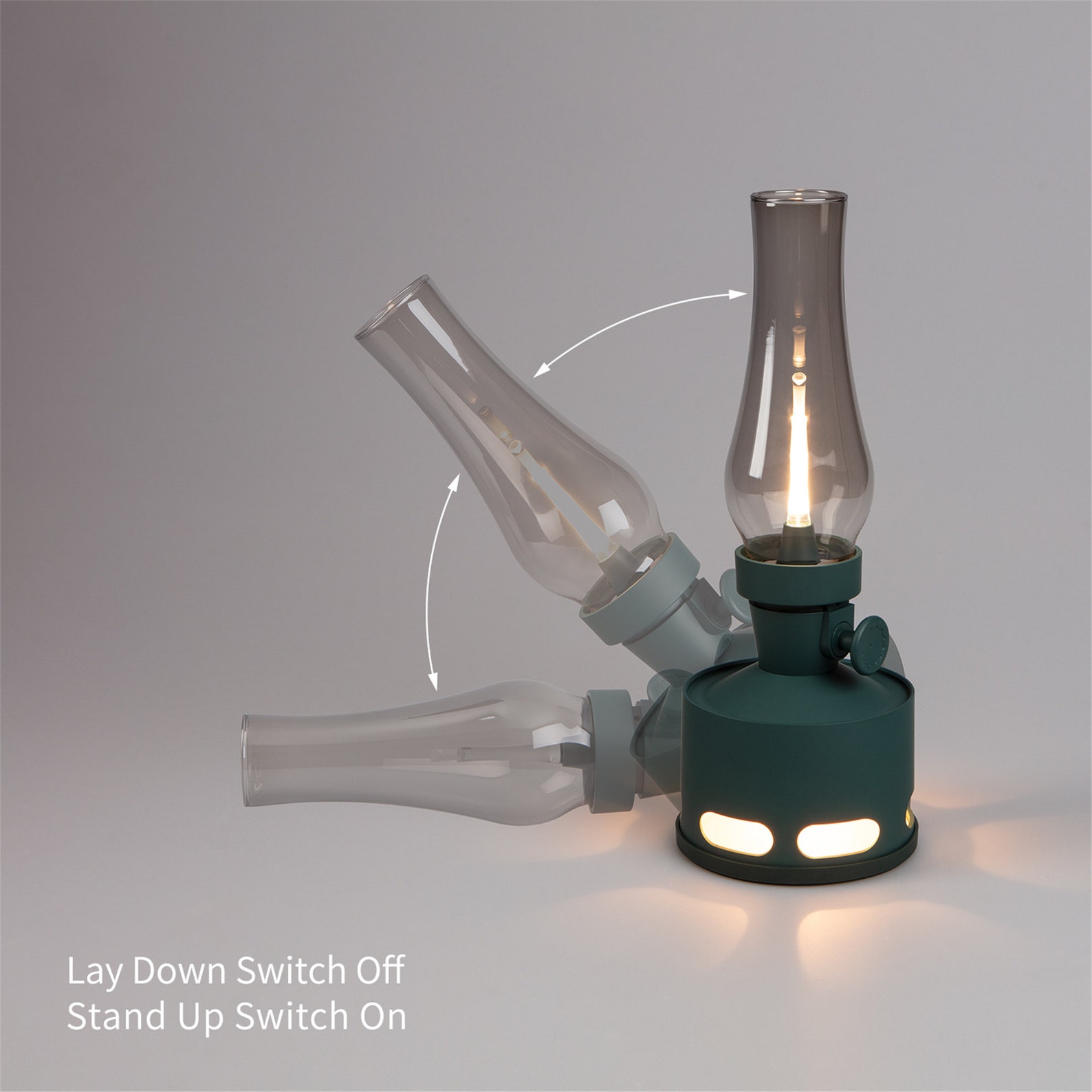 Tubicen Cordless Battery Table Lamp,vintage LED Oil Lamps Lantern,10 ...