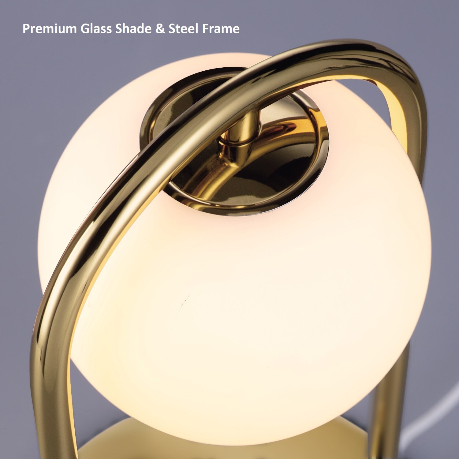 Glass Globe Table Lamp 4-Level LED Touch Dimmable Table Night | Etsy