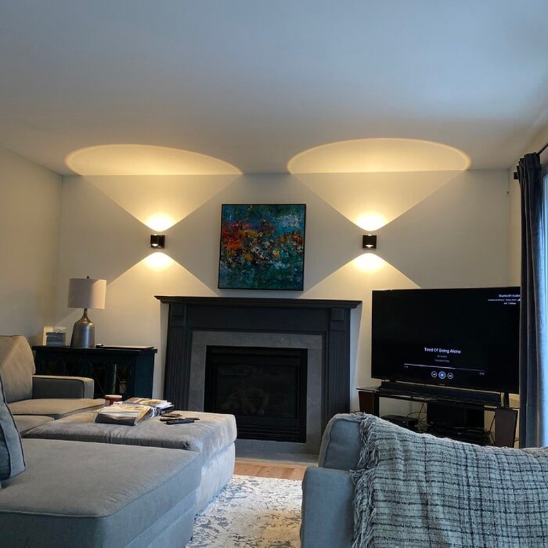 LED Dimmable Wall Sconce Lightingindoor Aluminum Wall Lampup - Etsy