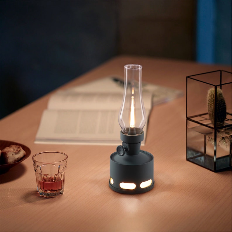 Tubicen Cordless Battery Table Lampvintage LED Oil Lamps | Etsy