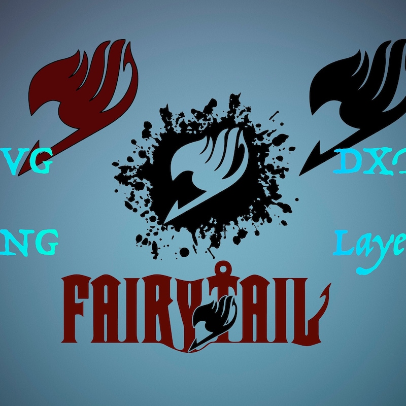 Fairy Tail Anime Svg - Etsy