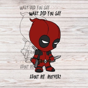 Little Deadpool Svg, Baby Deadpool Svg, Little Deadpool, Deadpool ...