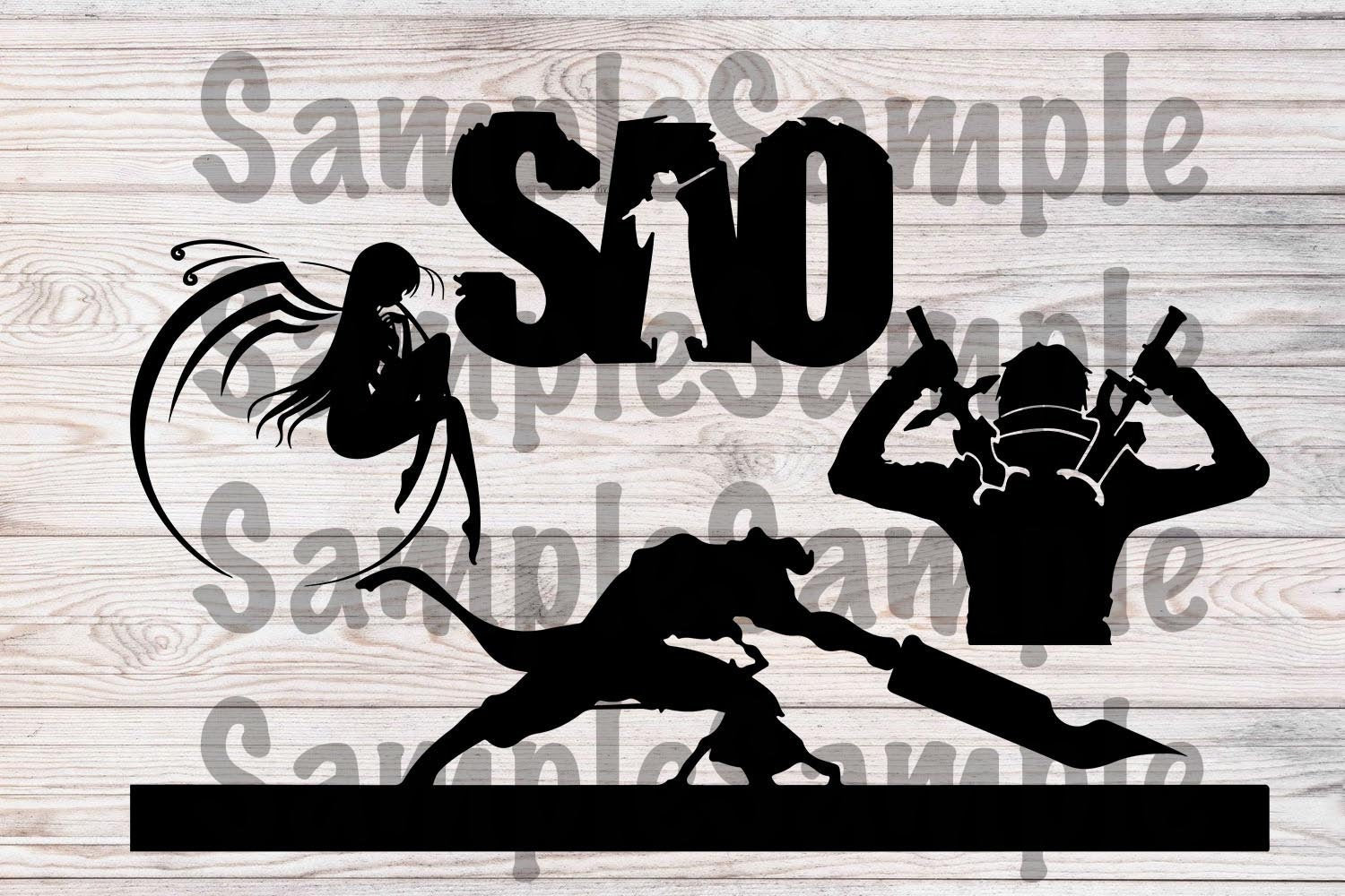 Anime Anime Svg Anime Vector Anime Silhouette Silhouette - Etsy