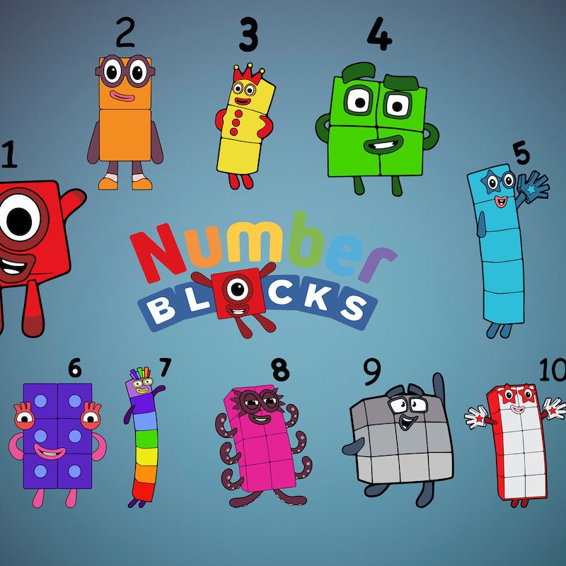 Number Blockes - Etsy