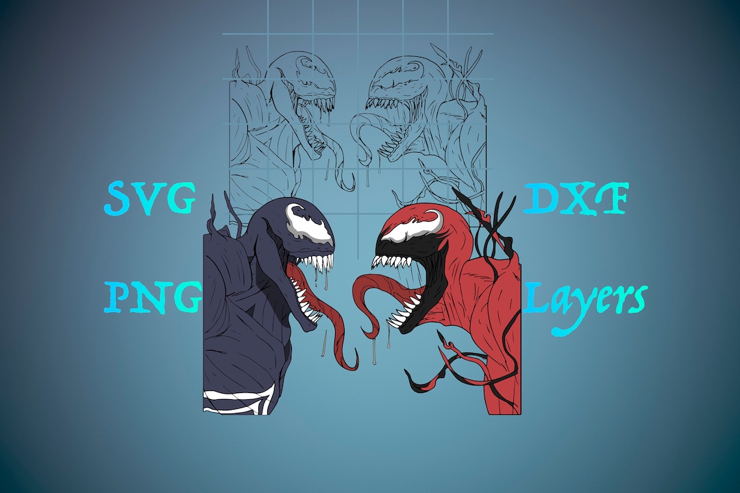 Venom, Venom Svg, Carnage, Carnage Svg, Venom Vs Carnage, Avengers ...