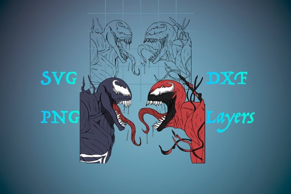 Venom Venom svg Carnage Carnage svg Venom vs Carnage - Etsy.de