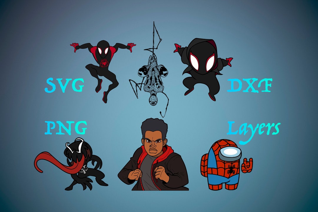 Bundle Superhero, Miles Morales, Miles Morales Svg, Spider Man Svg ...