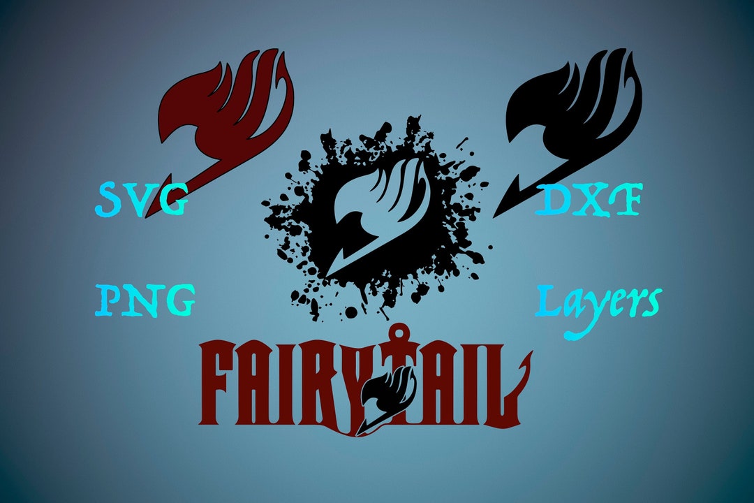 Fairy Tail Anime SVG: Silhouette Vector for Cricut - Etsy