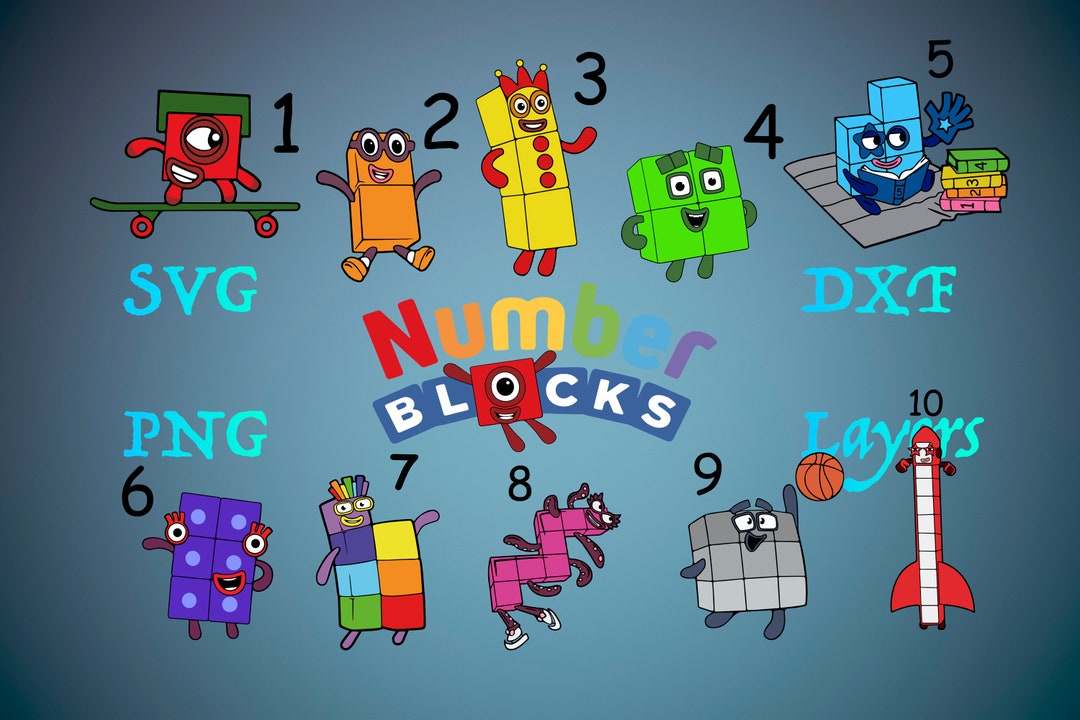 Bundle Number Blocks Svg Numberblocks Svg Number Blocks Number