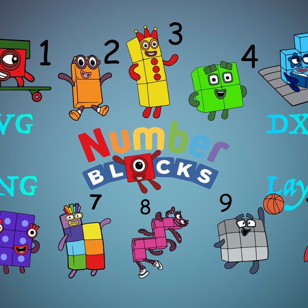 Number Blocks - Etsy