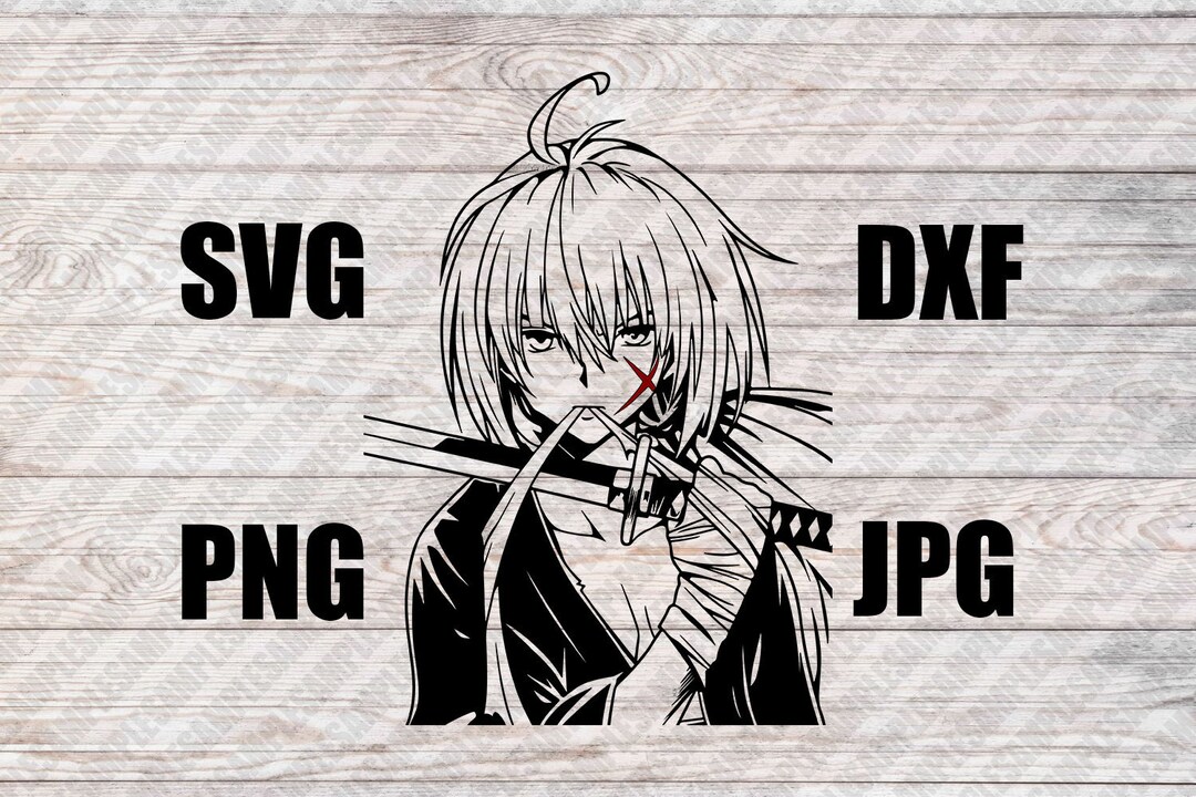 Anime, Anime Svg, Anime Vector, Anime Silhouette, Silhouette Svg ...