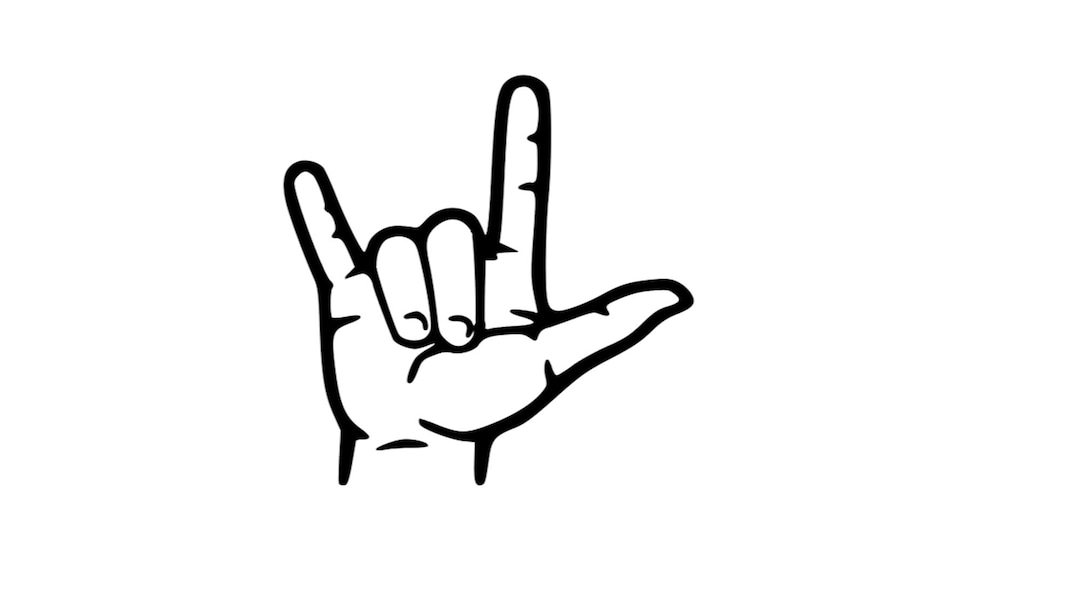 ASL I Love You Decal ASL Gift for Interpreter Decals for - Etsy