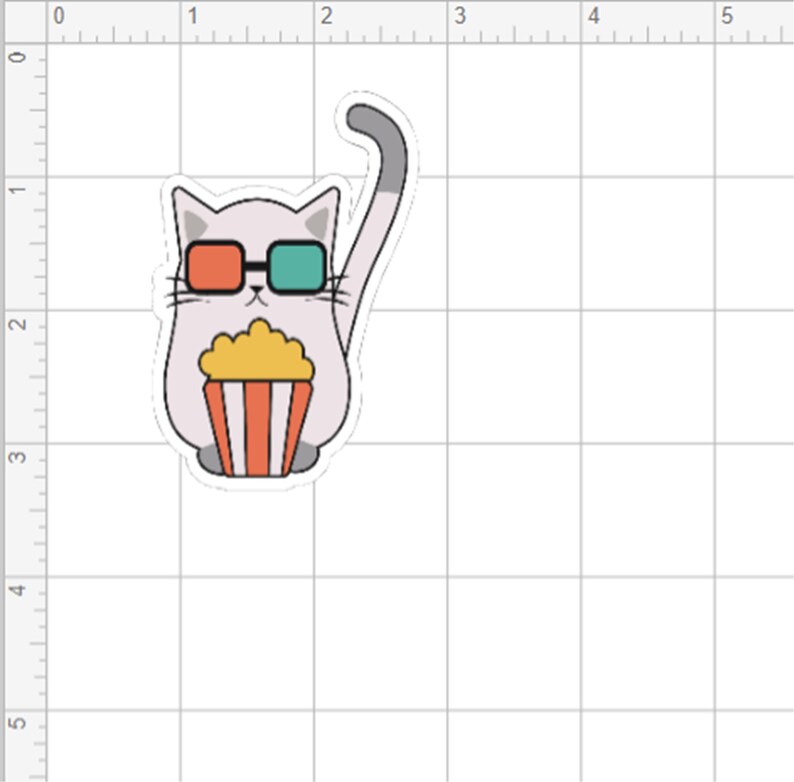 Movie Watching Cat Stickers for Water Bottle, Easter Basket Filler for ...