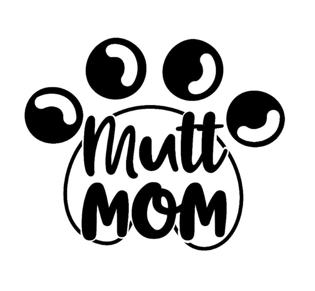 Mutt Mom Dog Vinyl Decal Dog Decal Decal for Car Decal - Etsy Australia