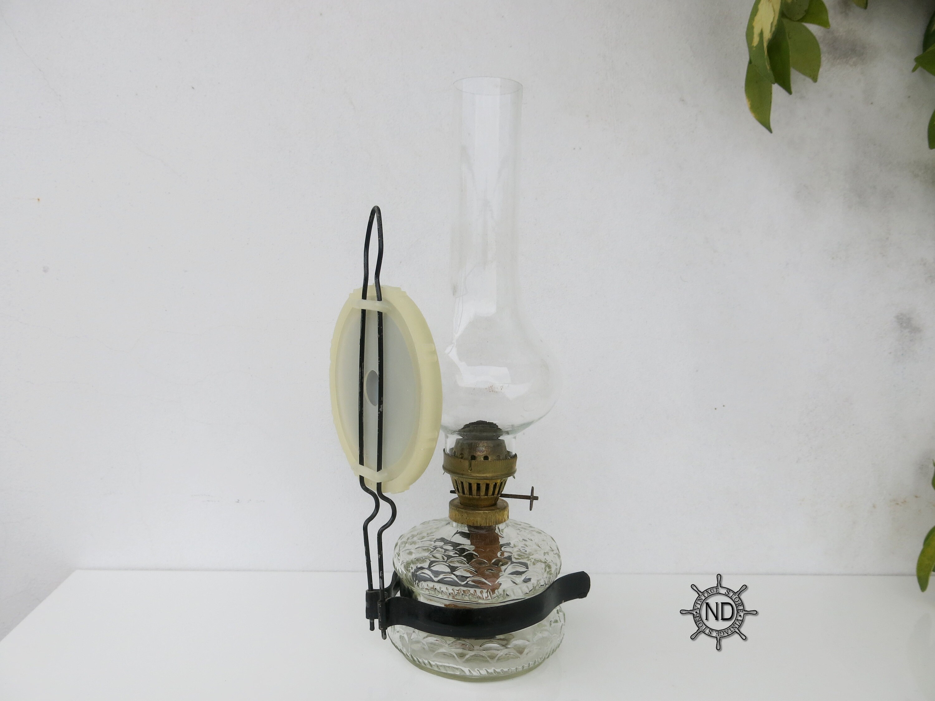 Vintage Oil Lamp With Mirror/petroleum Lamp/kerosine Lamp/brass Lamp - Etsy