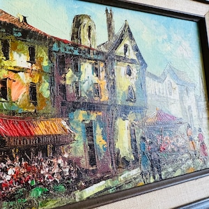 Vintage Rene Caron Framed Paris Original Oil Painting, Impressionist ...