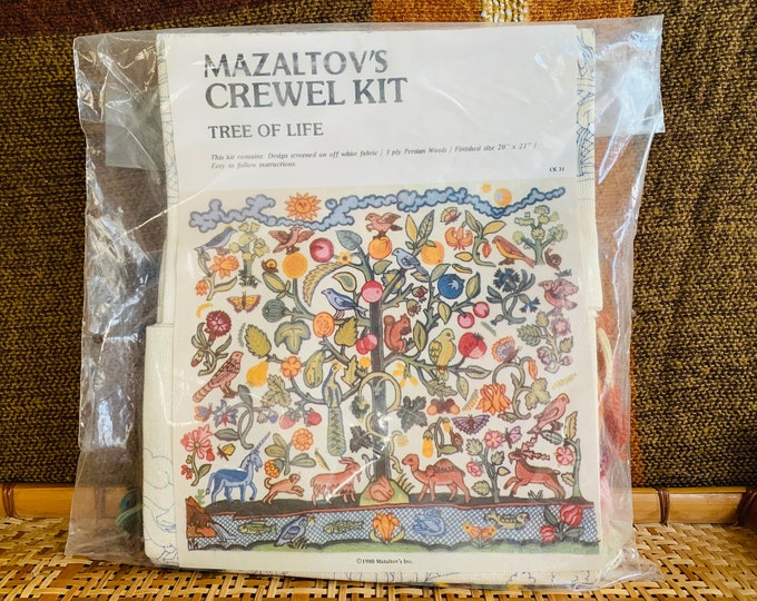 Vintage Mazaltov’s Crewel Kit “tree of Life” CK 31 in Original Package ...