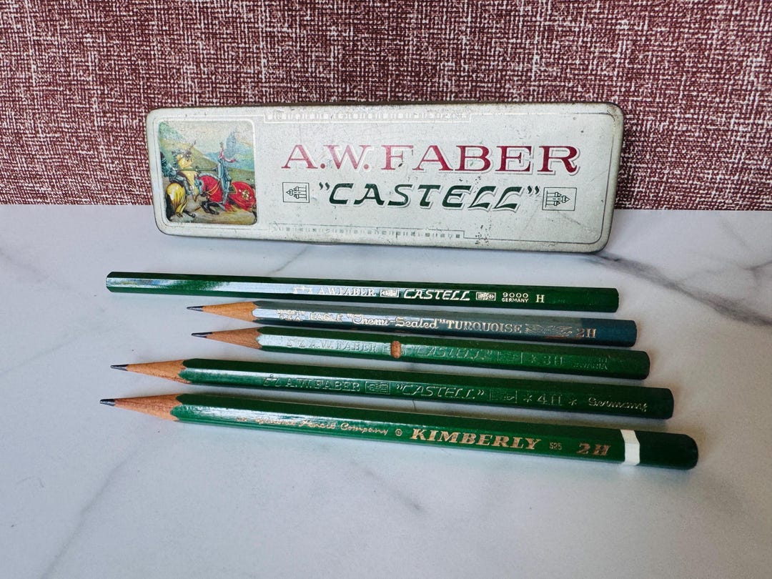 Vintage AW Faber Castell Pencil Tin, Made in Bavaria, Mid Century ...