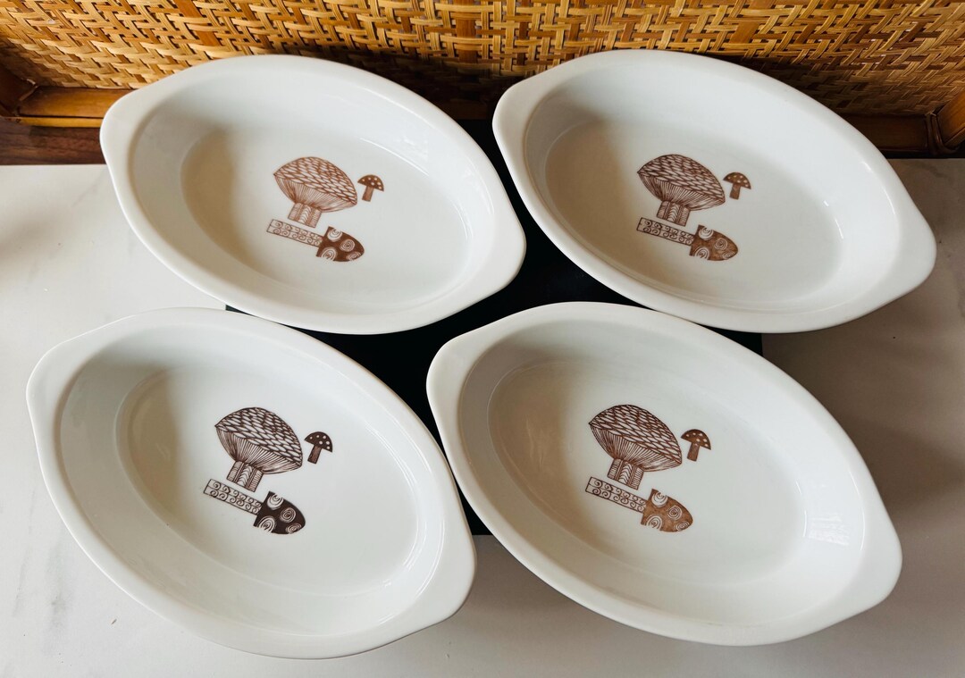 Vintage Finel Arabia Ceramic Mushroom Pattern Kaj Franck MCM ...