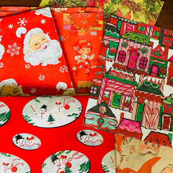 Vintage Christmas Wrapping Paper - Etsy
