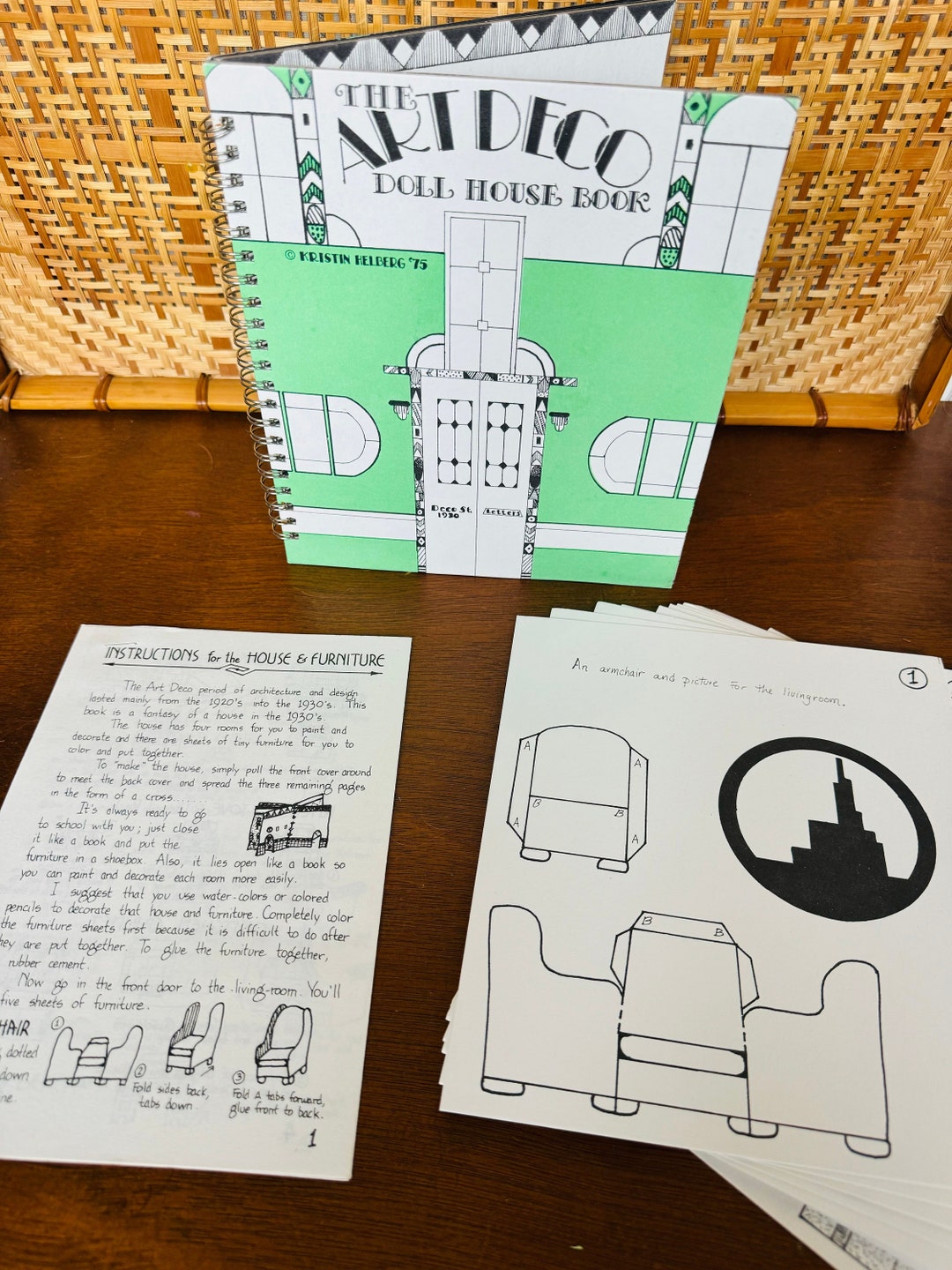 The Art Deco Doll House Book Kristin Helberg 1975, 3D Victorian ...