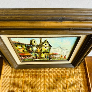 Vintage Rene Caron Framed Paris Original Oil Painting, Impressionist ...