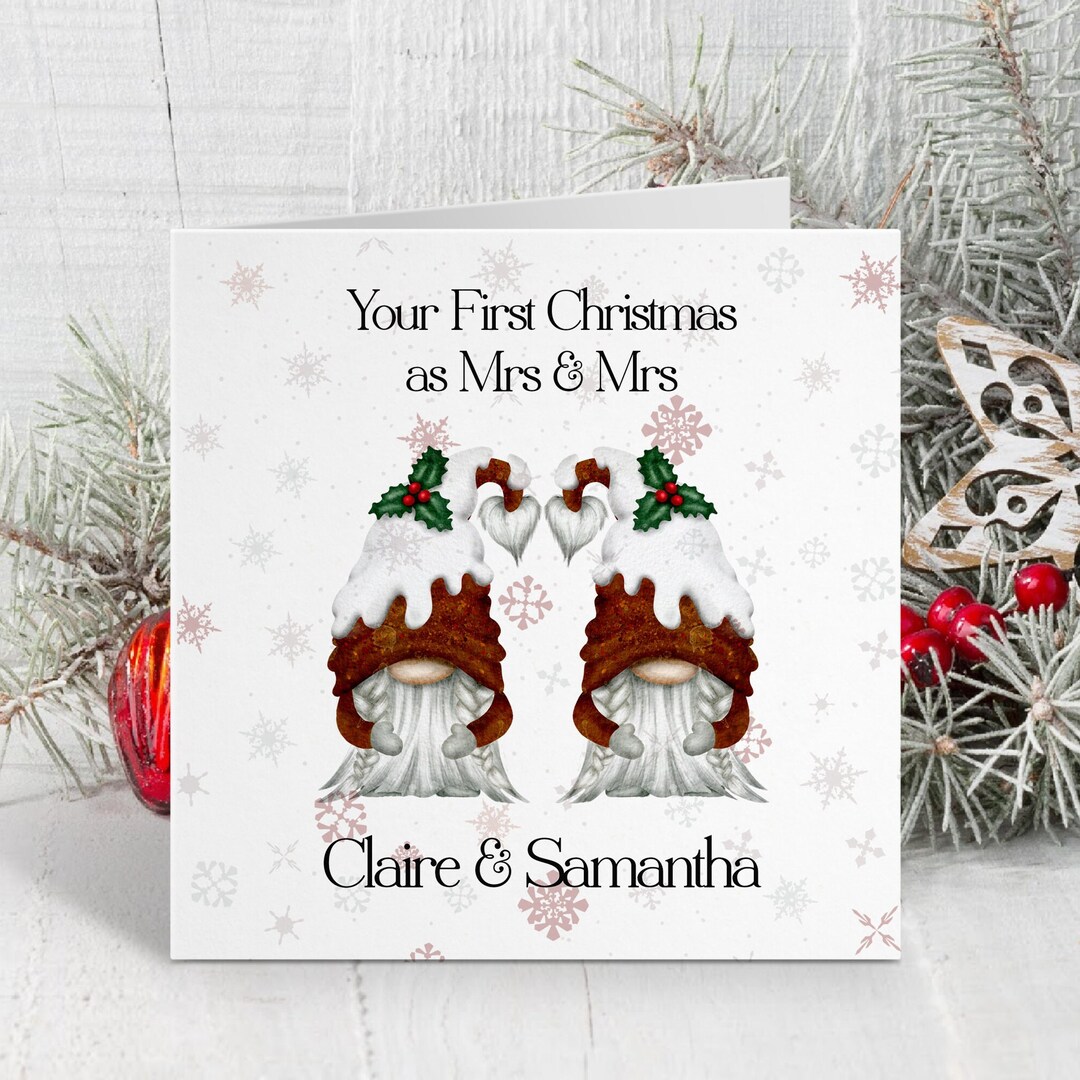 Personalised Gnome First Christmas Married Card With Gnome Etsy UK personalised-gnome-first-christmas-married-card-with-gnome-etsy-uk