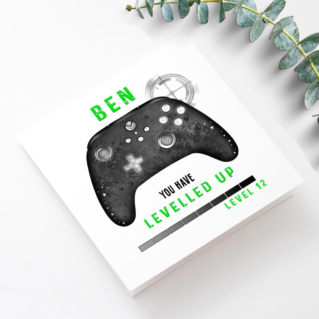 Gamer Birthday Card for Teenage Boy or Girl, Gaming Birthday Card ...