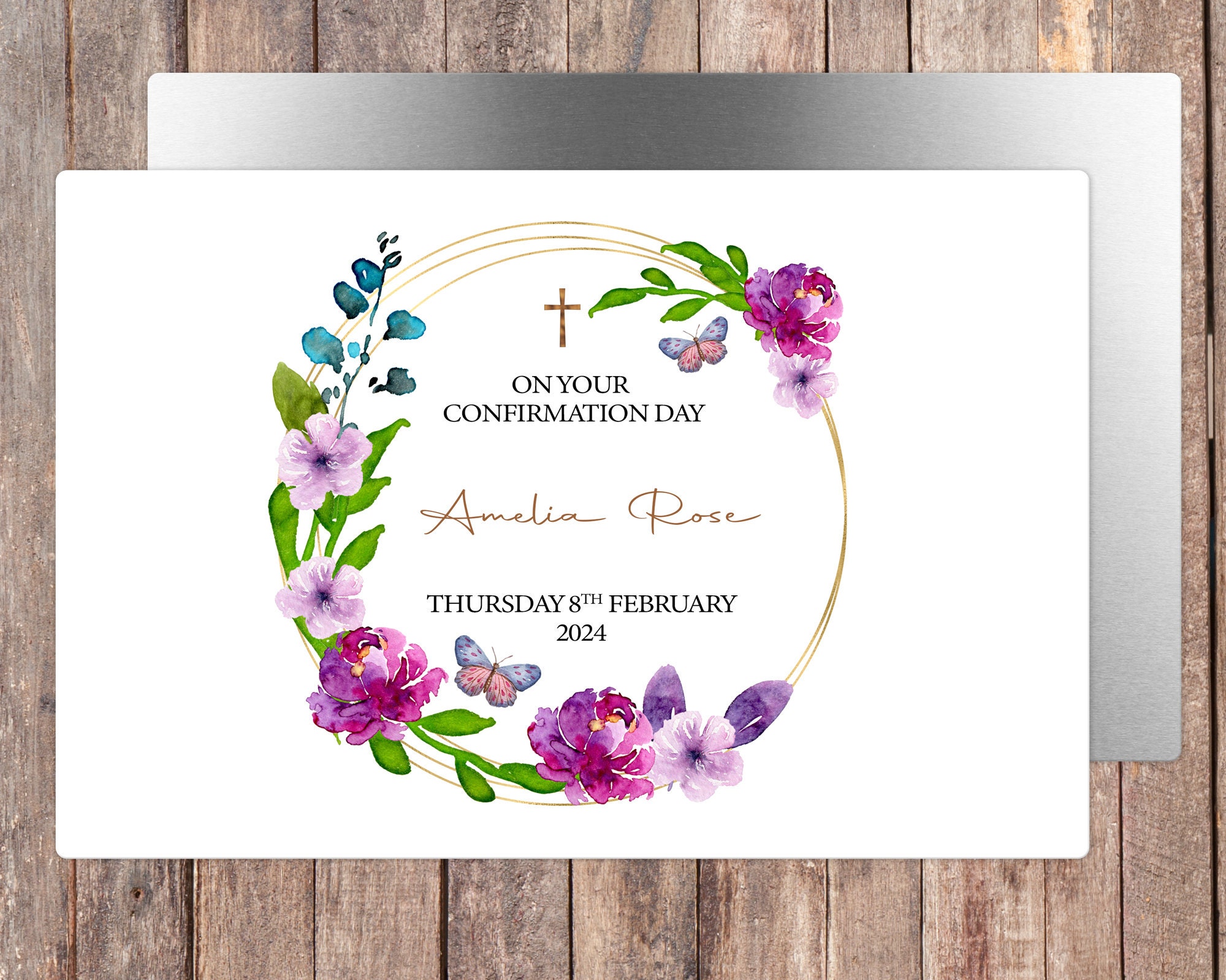 Personalised Confirmation Card With Name & Date, Catholic Confirmation ...