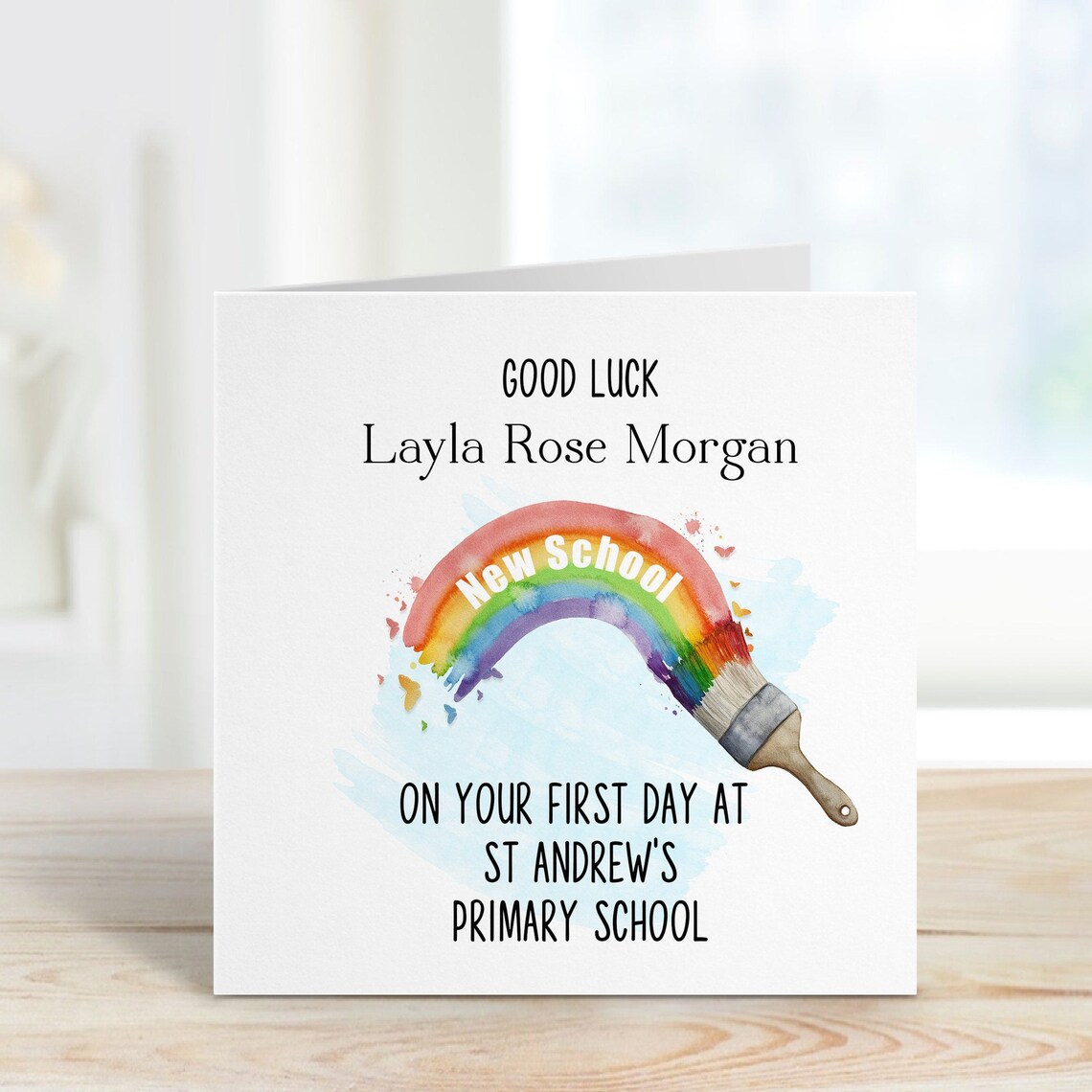 Personalised New School Card First Day of Primary Card First - Etsy