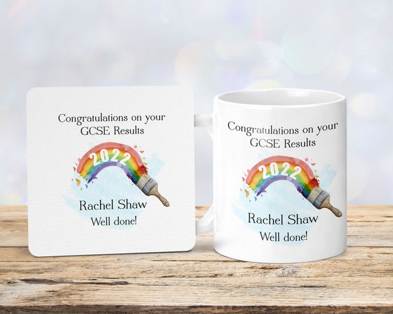 GCSE Results Gift Personalised GCSE Exam Mug and Coaster - Etsy
