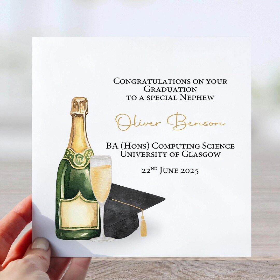 Personalised Graduation Card – Congratulations on Your Graduation ...
