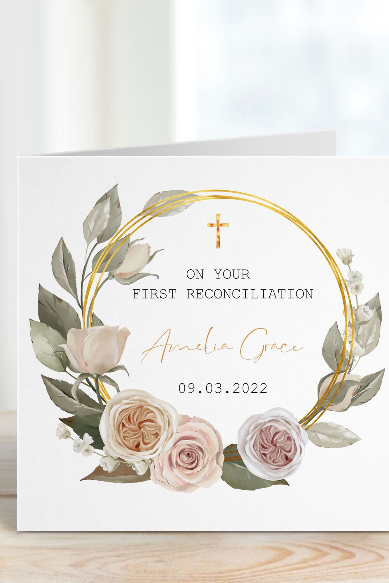 Personalised First Reconciliation Card First Confession Card - Etsy