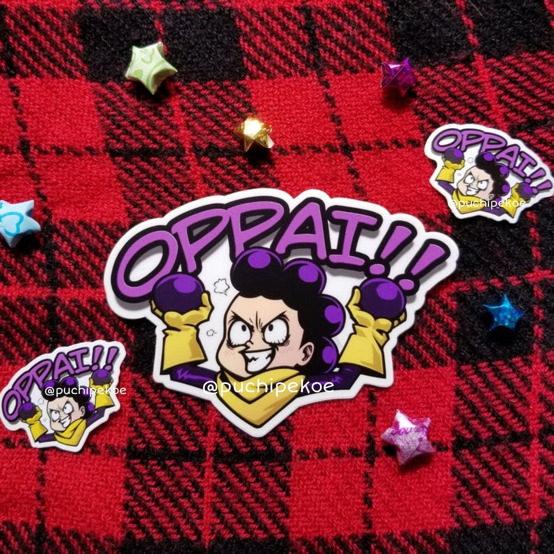 Mineta "oppai!!" Vinyl Sticker + Magnet - Etsy