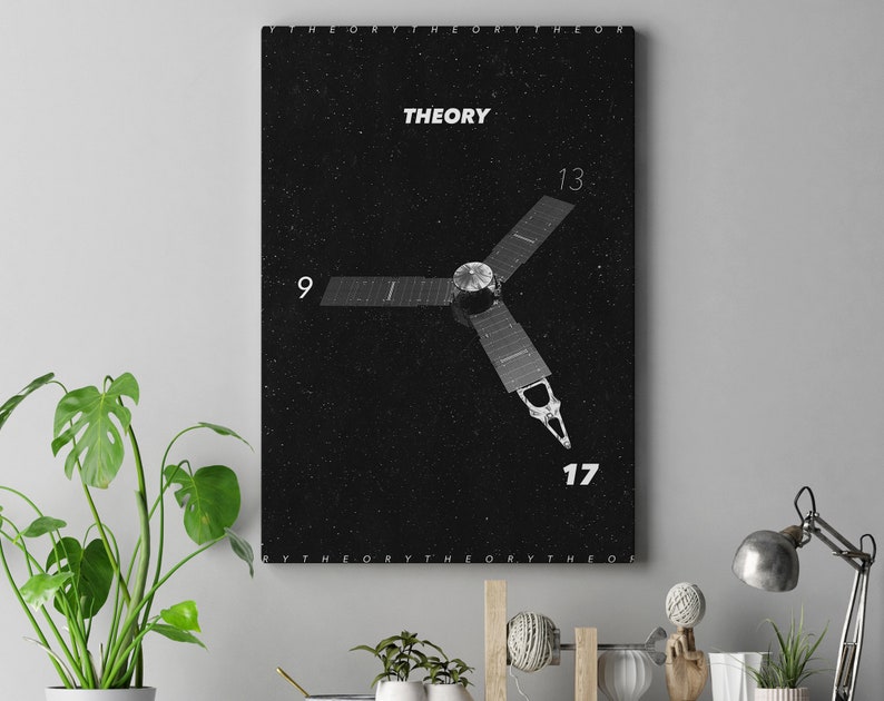Space A3 Poster Satellite - INSTANT DOWNLOAD Minimalist Wall Decor ...