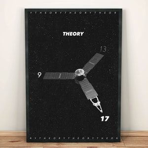 Space A3 Poster Satellite - INSTANT DOWNLOAD Minimalist Wall Decor ...