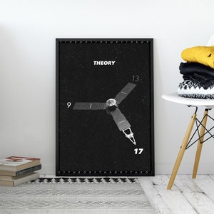 Space A3 Poster Satellite - INSTANT DOWNLOAD Minimalist Wall Decor ...
