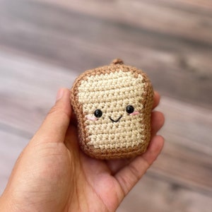 Crochet Bread Toast Keychain - Etsy