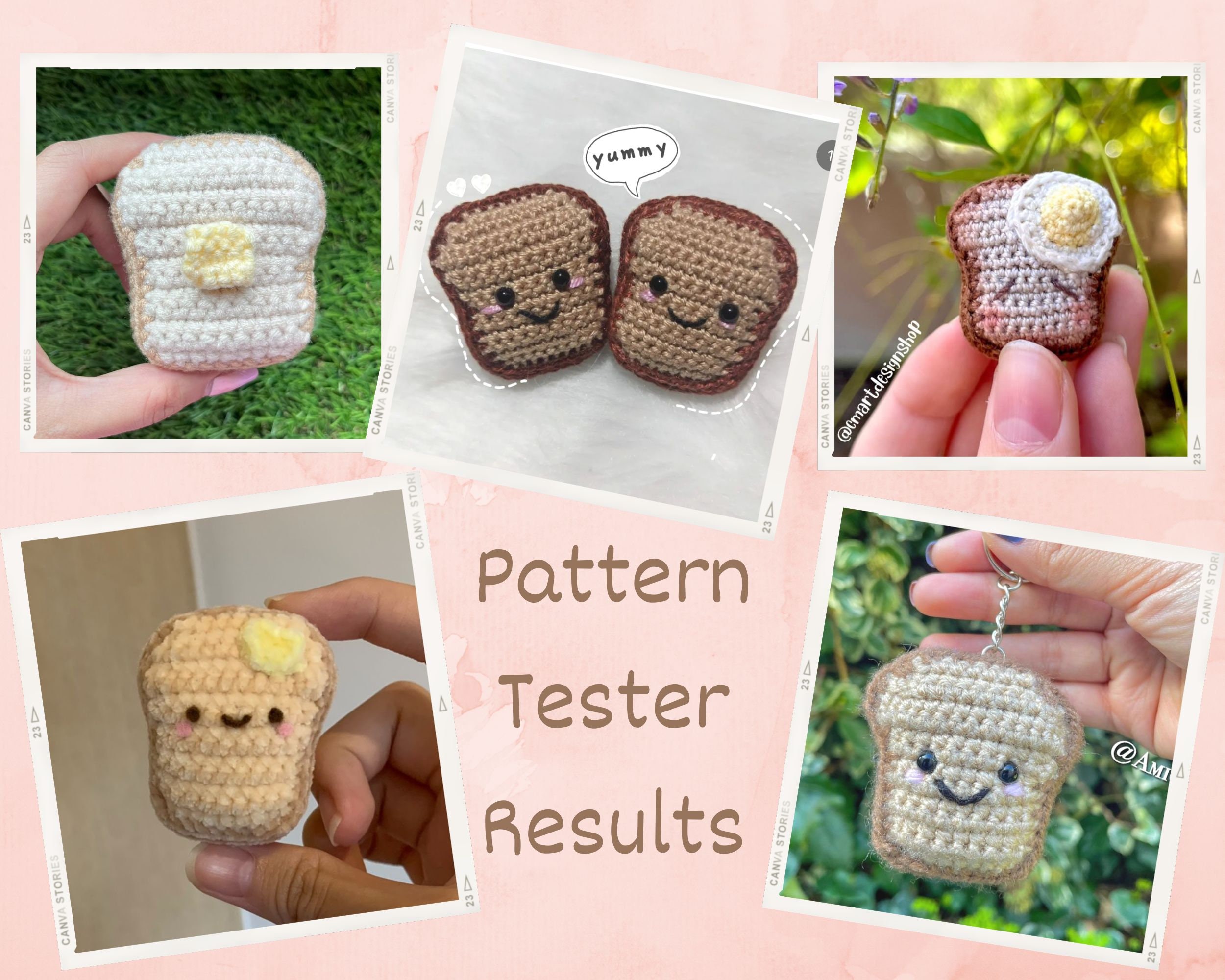 PATTERN Crochet Bread Toast Pattern - Etsy