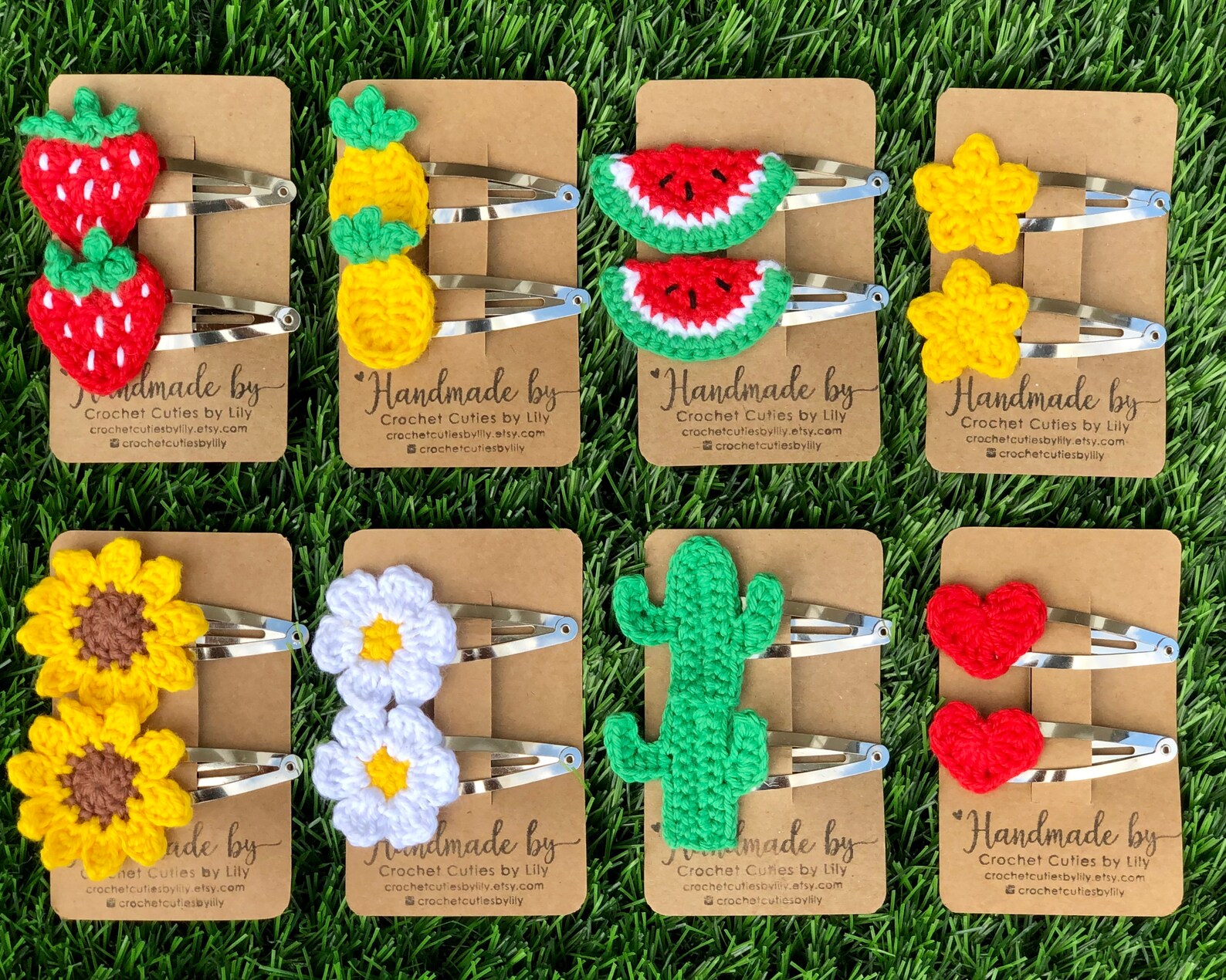 Crochet Hair Clips - Etsy