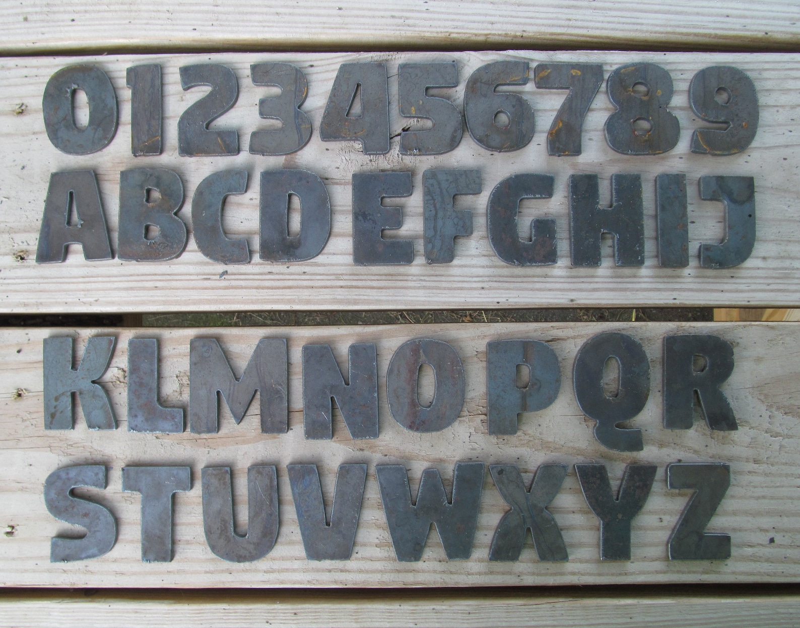 2 Inch Rustic Metal Letters and Numbers, 11 Gauge, Weldable - Etsy