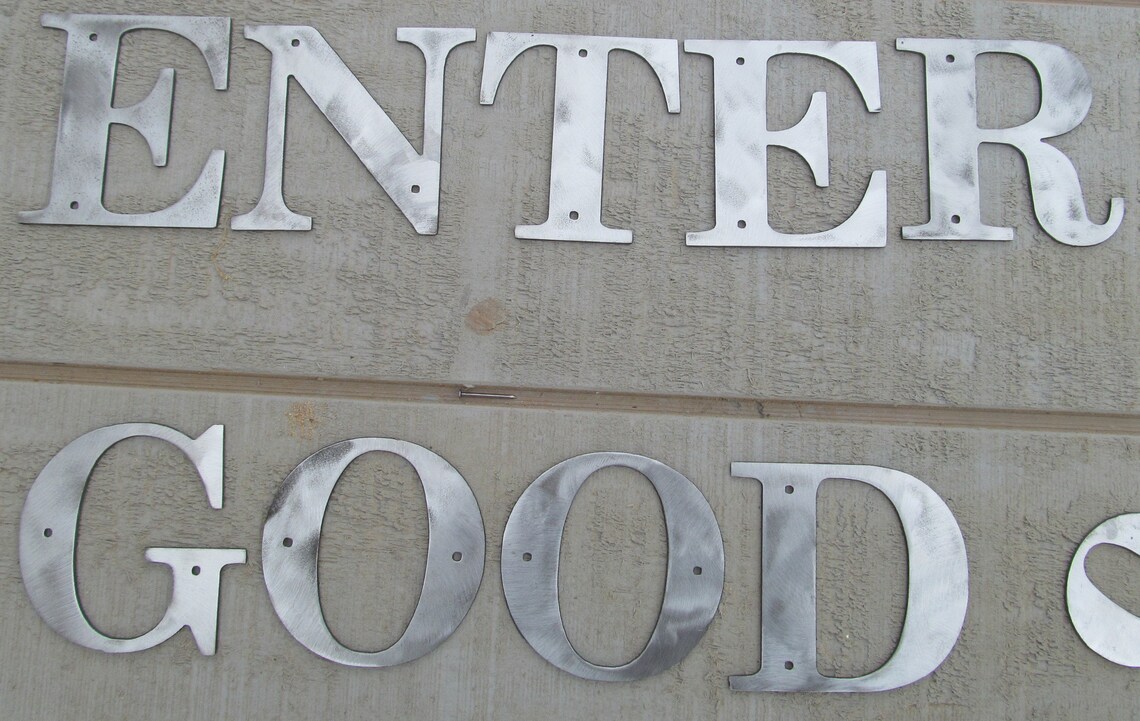 Metal Letters 3 4 5 and 6 Inch Rustic Weldable - Etsy