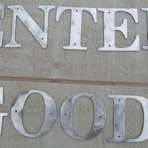 Metal Letters 3, 4, 5 and 6 Inch Rustic Weldable - Etsy