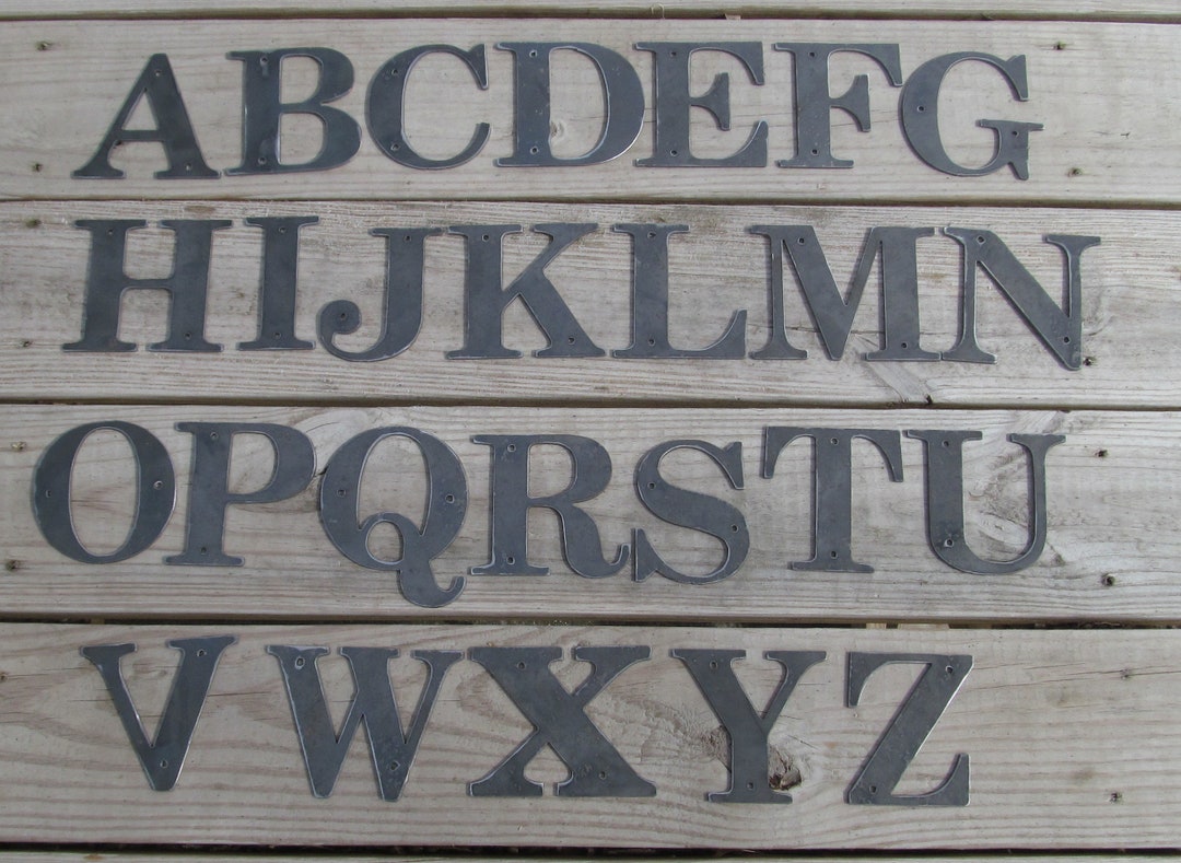 Metal Letters 3, 4, 5 and 6 Inch Rustic Weldable - Etsy