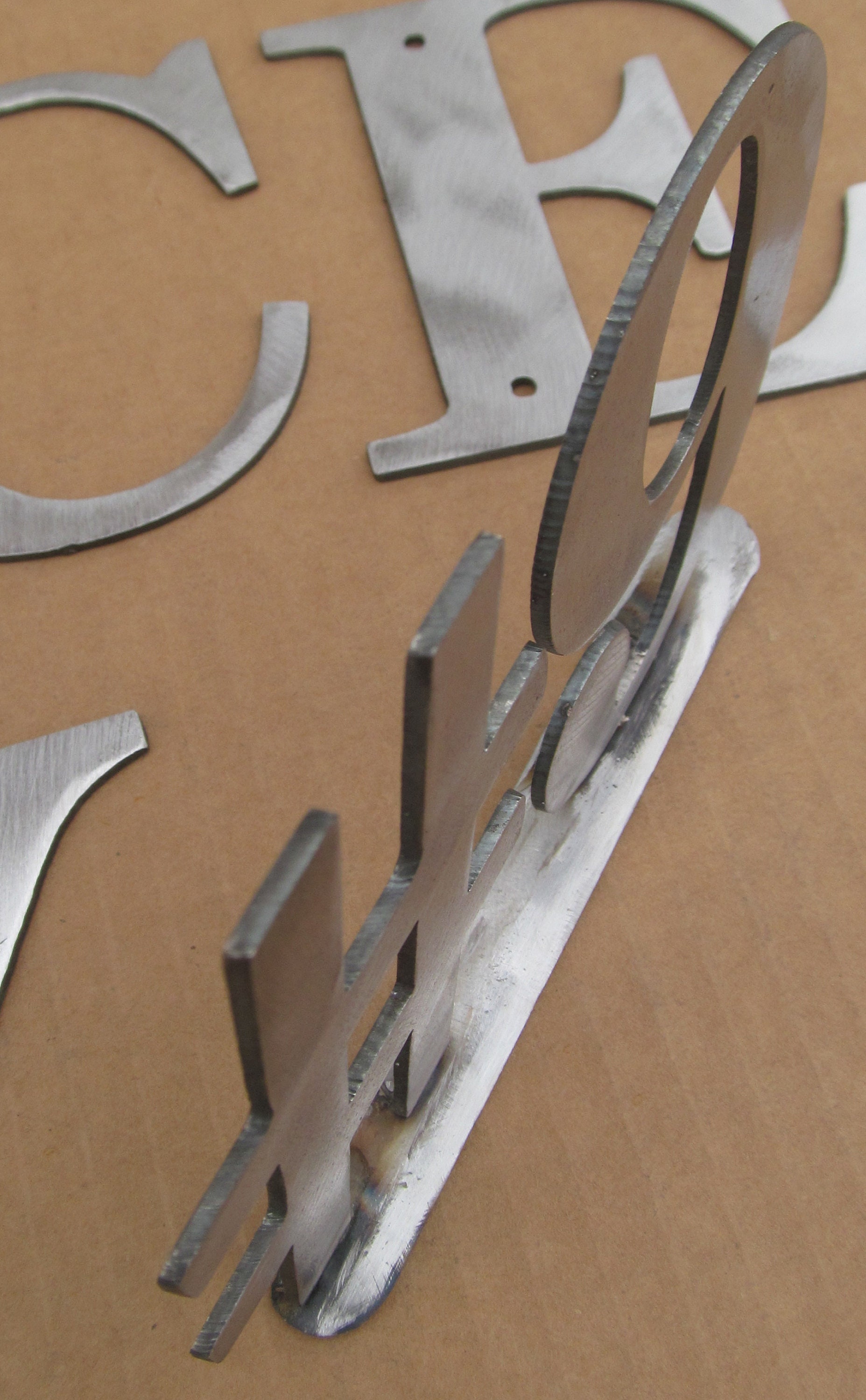 Metal Letters 3 4 5 and 6 inch Rustic Weldable - Etsy.de