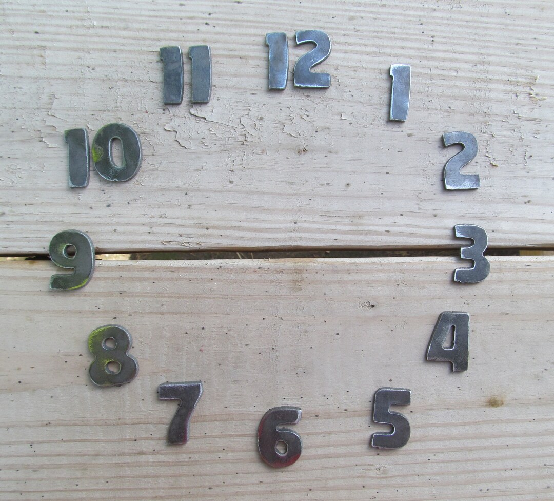 Clock Numbers 1.25" Tall, 11 Gauge Mild Steel - Etsy