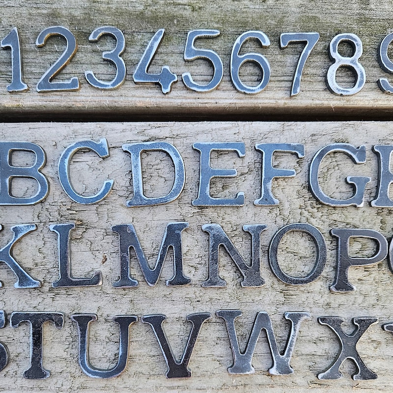 Cast Iron Metal Letters - Etsy