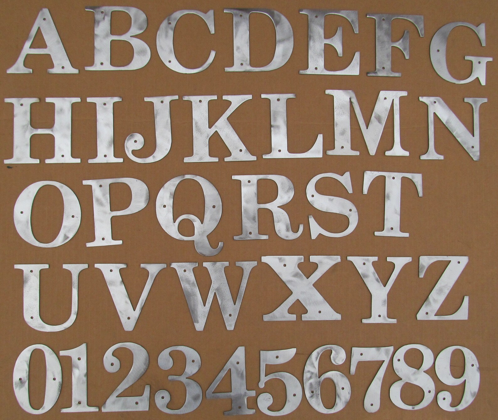 Metal Letters 3 4 5 and 6 Inch Rustic Weldable - Etsy